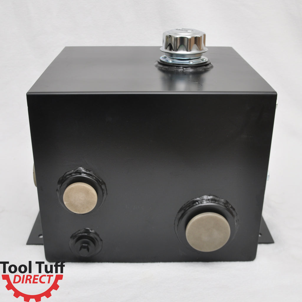 Tool-Tuff 7-Gallon Hydraulic Fluid Reservoir Tank, Horizontal-Mount, w ...